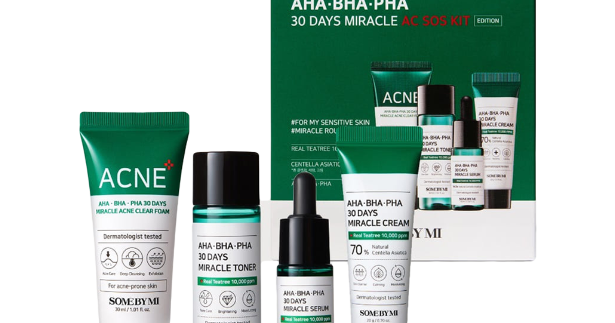 AHA BHA PHA 30 DAYS Miracle AC SOS Kit | Surisuri